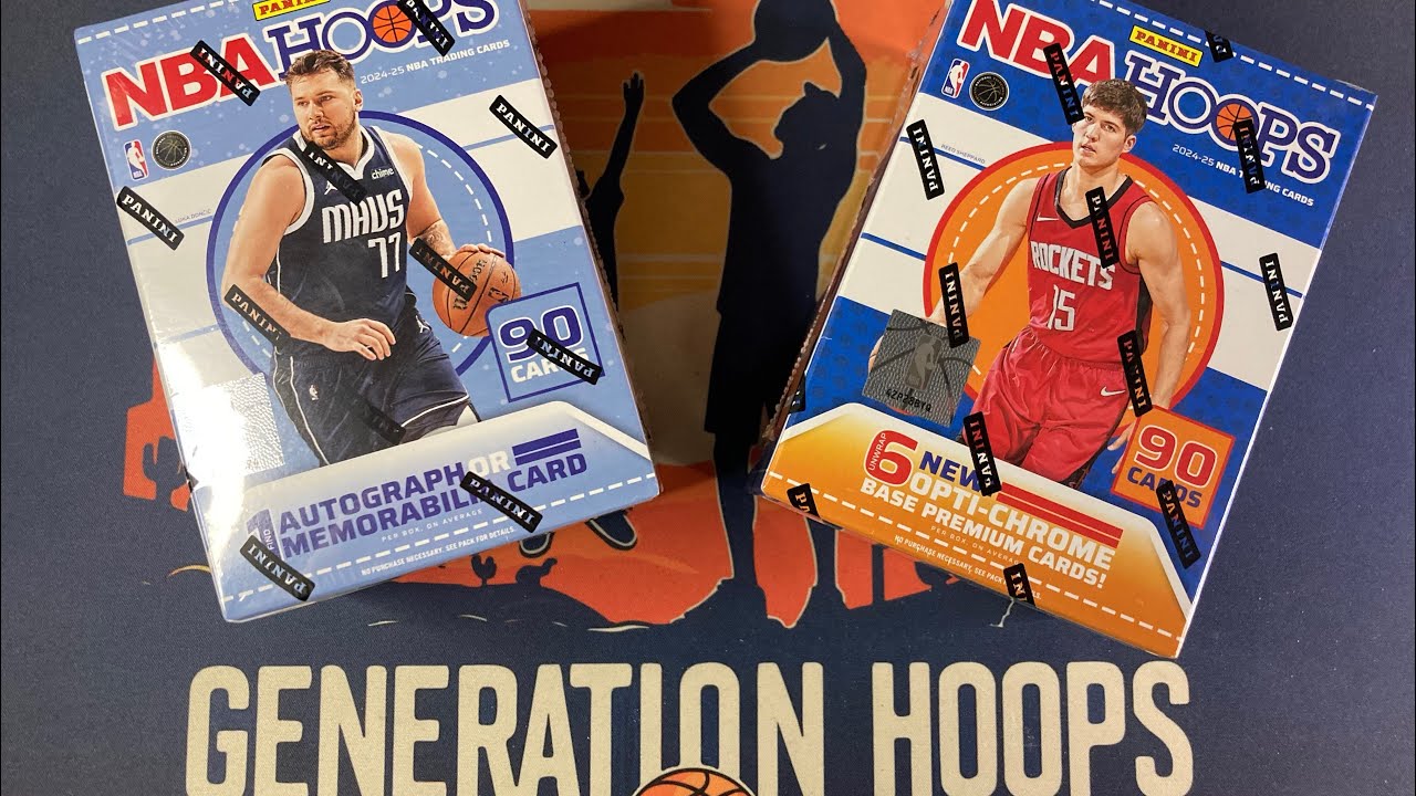 24-25 NBA Hoops Winter and hobby blaster review. 2 big pulls including ...