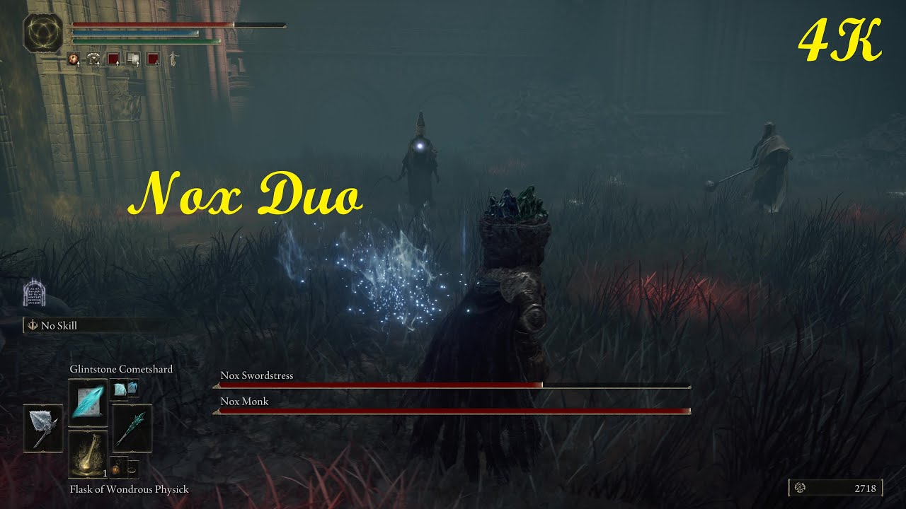 Nox Duo swordstress and monk. Nox flowing Sword received. Elden Ring 4k ...