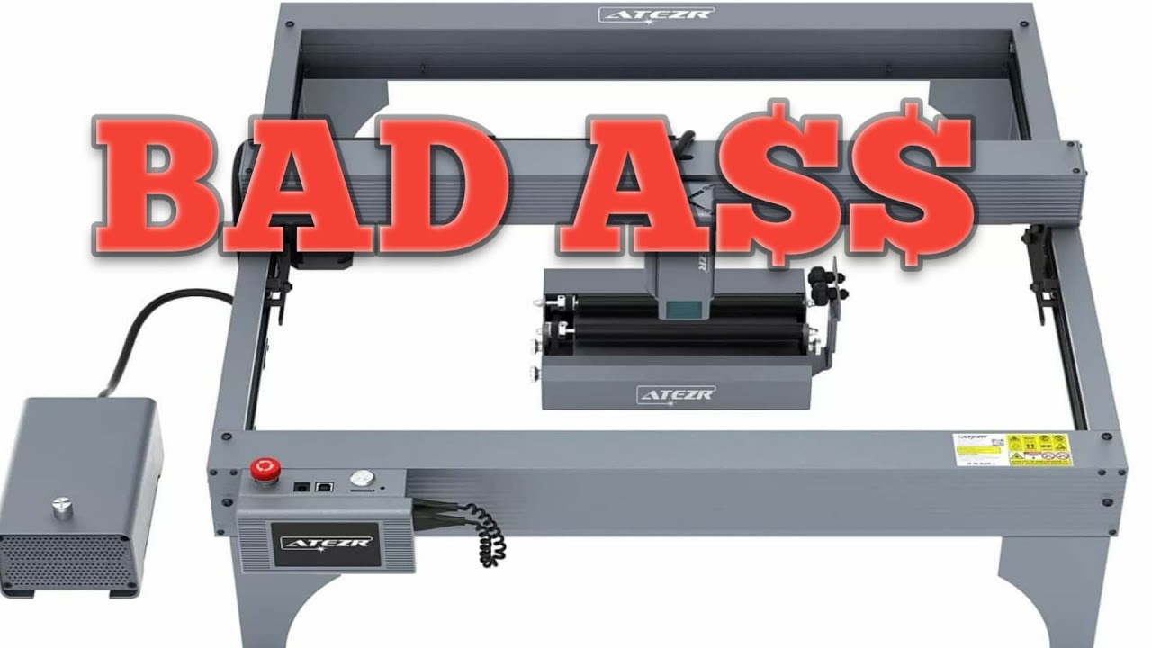 The ATEZR P10 LASER CUTTER ENGRAVER! Making Custom Pick Guards Feat Dan ...