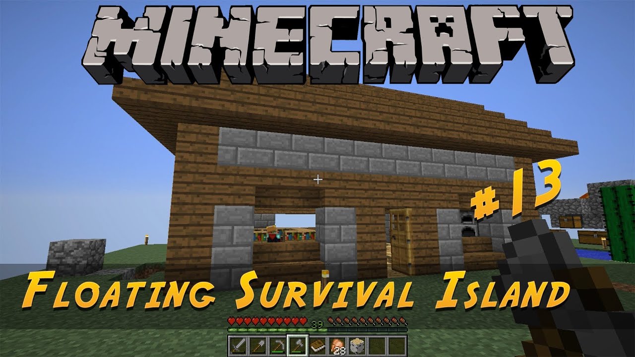 Minecraft: Floating Survival Island Ep #13 - Home Sweet Home! - YouTube