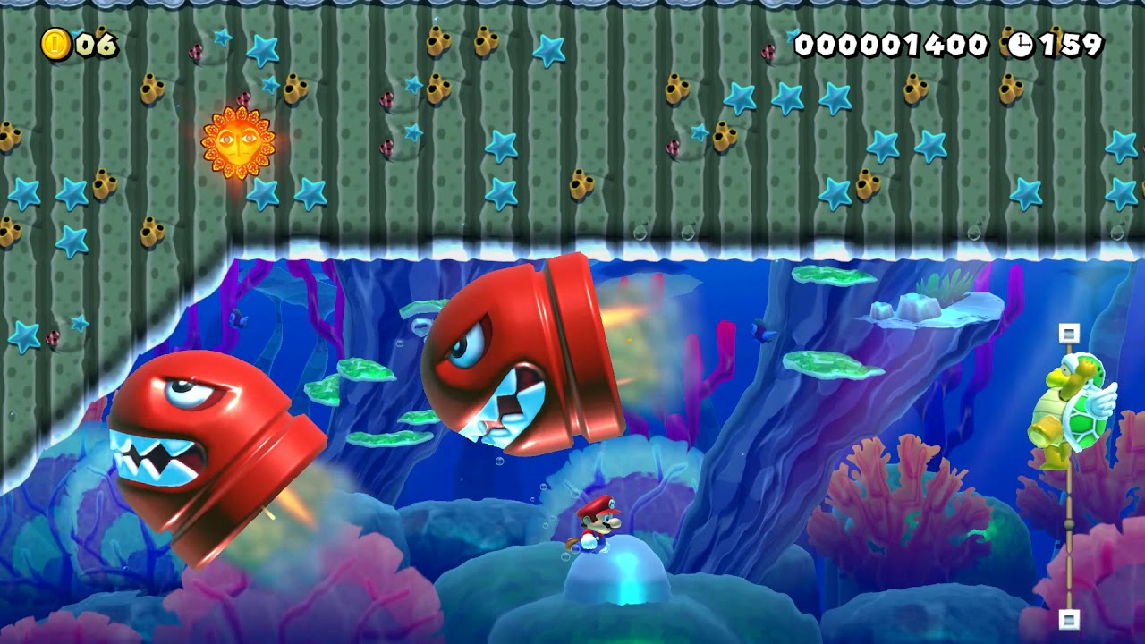 Super Mario Maker 2 - Underwater, No Aquatic Enemies (0'49"682) - YouTube