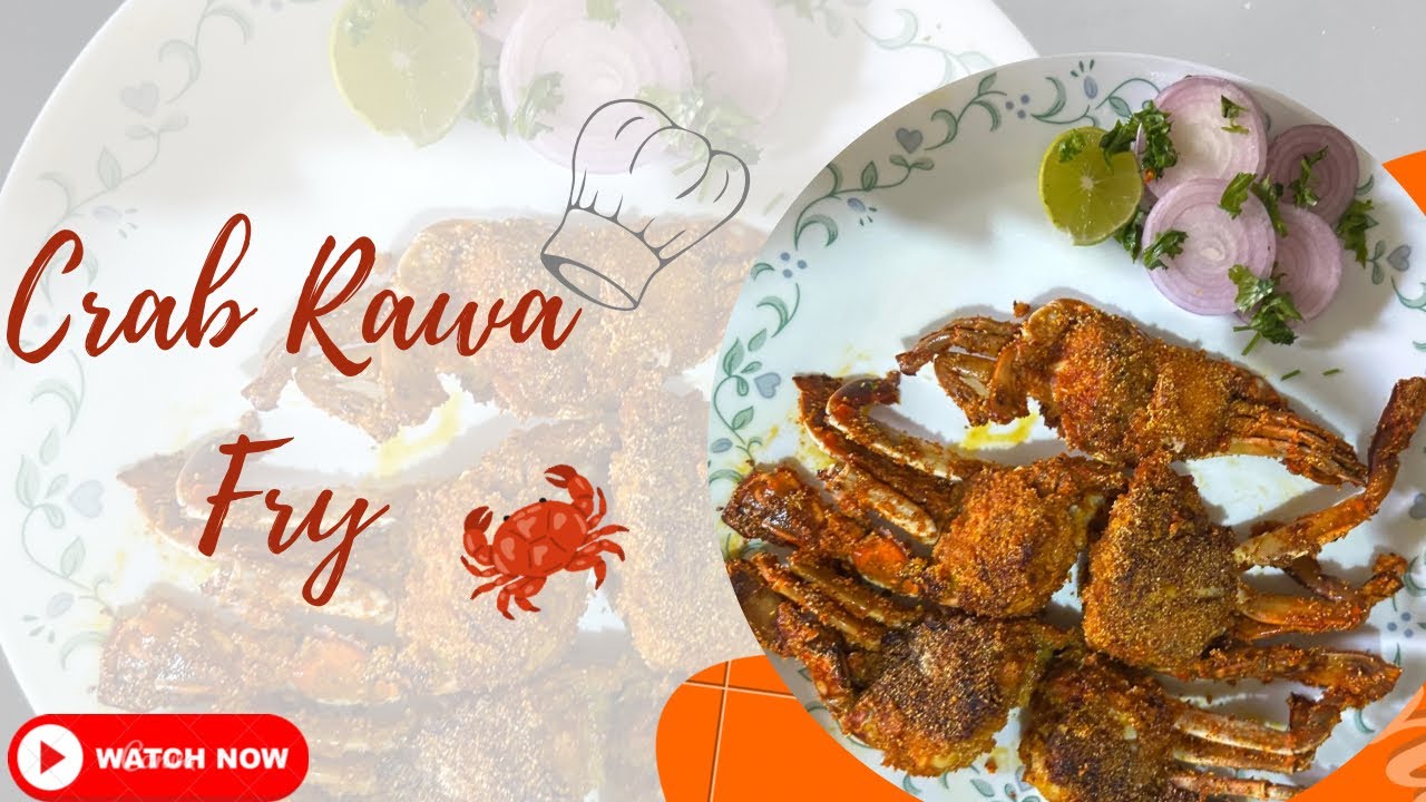 How to make crab 🦀 rawa fry 😋 - YouTube