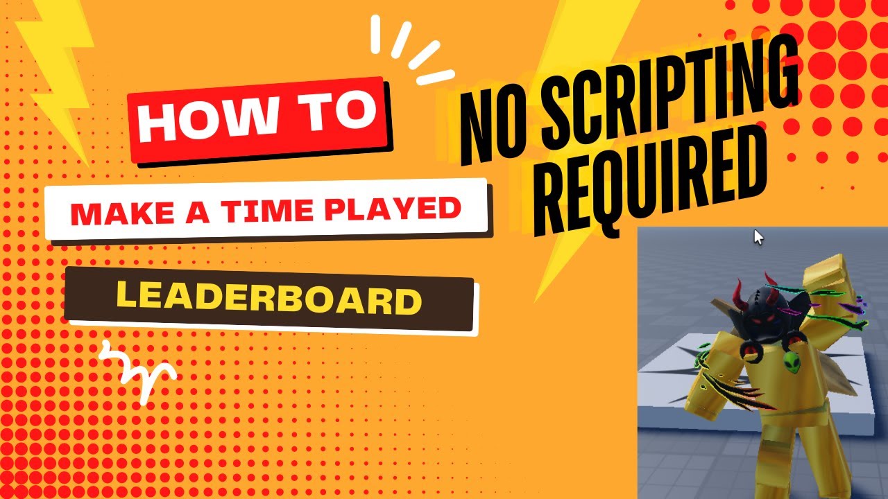 How to Create a TIME PLAYED LEADERBOARD in Roblox Studio! - YouTube