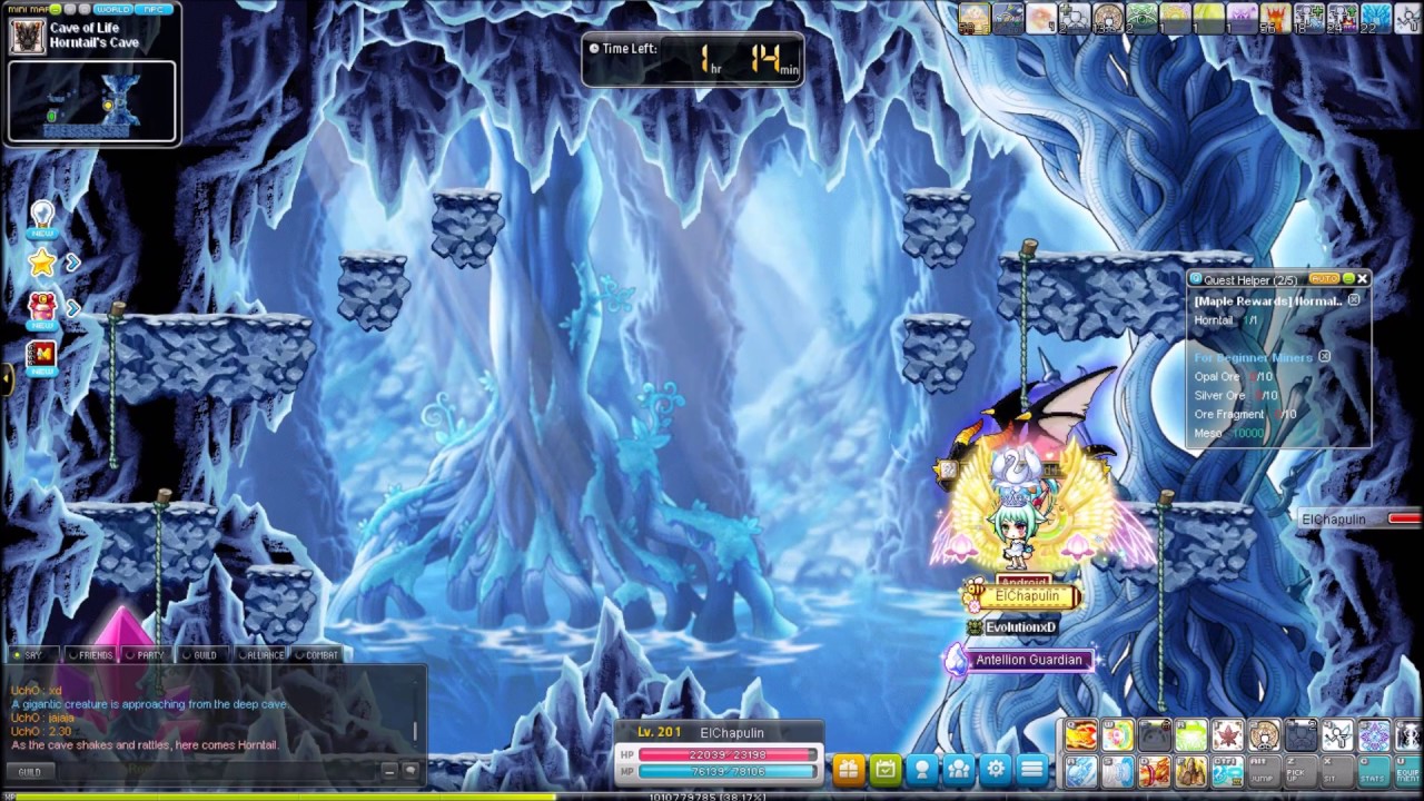 MapleStory Evan vs Normal Horntail. 5th JOB SKILL. (SOLO) (GMS) - YouTube