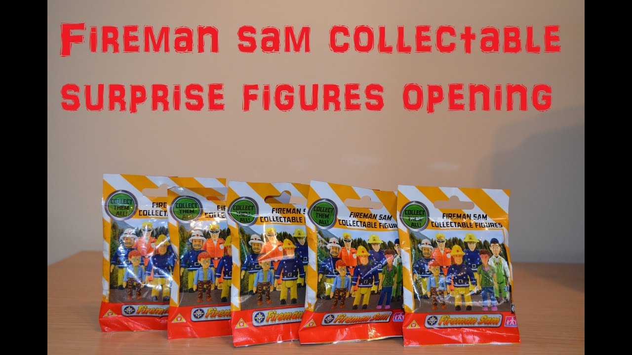 Fireman sam surprise unboxing collectable figures 5x packs (HD) - YouTube