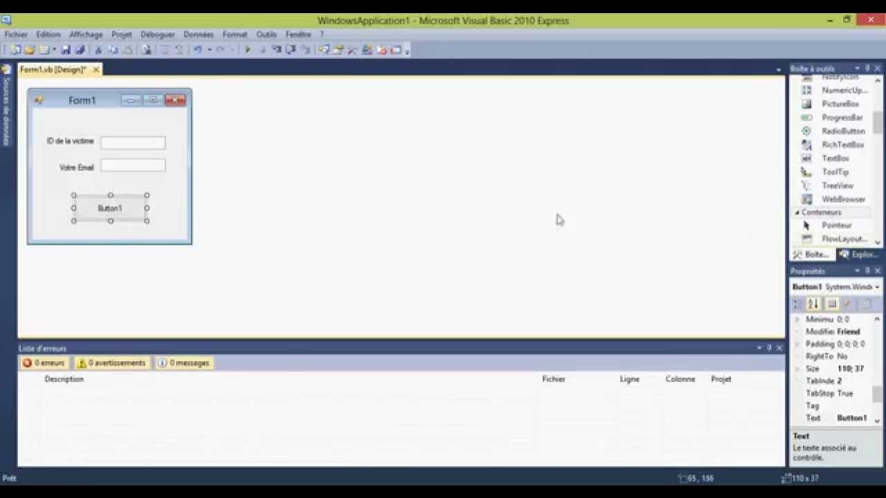 [TUTO] Comment Cree un Logiciel Avec Visual Basic - YouTube