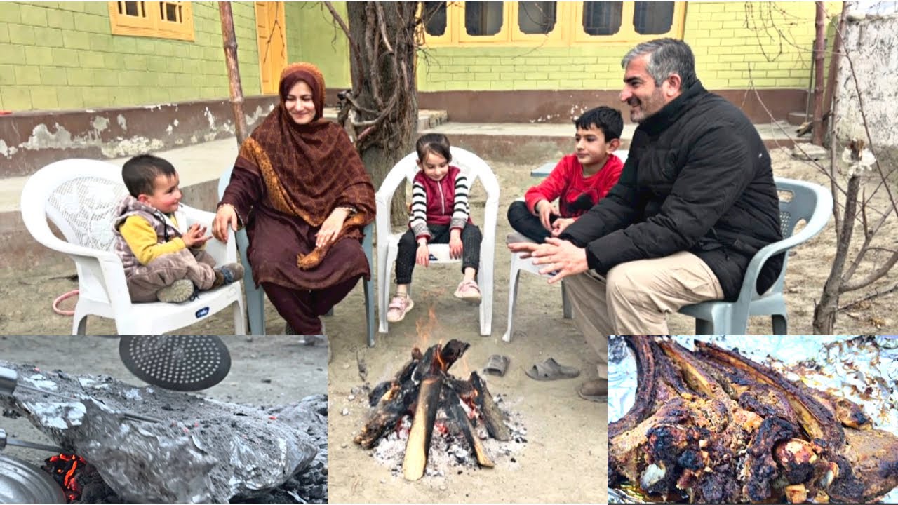 Steaming Forest Yak Chops On Bonfire | Mountain Cooking | - YouTube