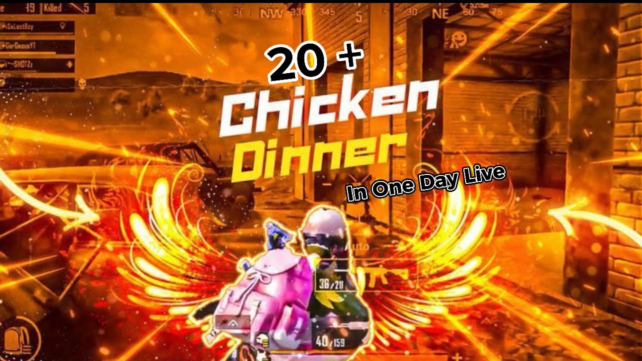 😱 20+ Chickens Dinner On Live Stream 😱 one Day Challenge 🥶subscribe Now ...