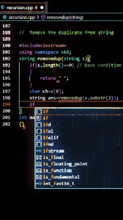 Remove Duplicate In String Using Recursion Recursion In C Language Coding Shortsvideo