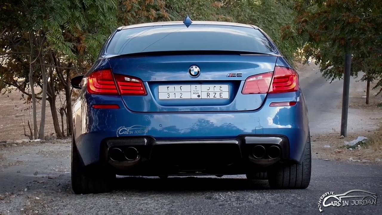 BMW M5 F10 w/ full Akrapovic exhaust | Revs and onboard drive - YouTube