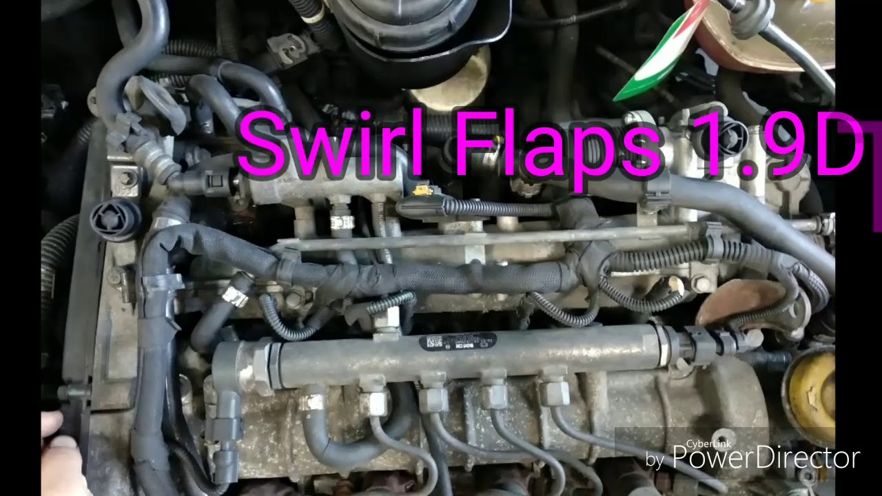 Opel swirl Flaps problem 1.9 DTH Saab mainfold intake colector - YouTube