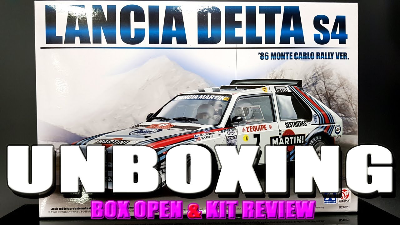 [언박싱] BEEMAX Lancia Delta S4 Monte Carlo Rally 1986 (비맥스 : 란씨아 델타 S4 ...