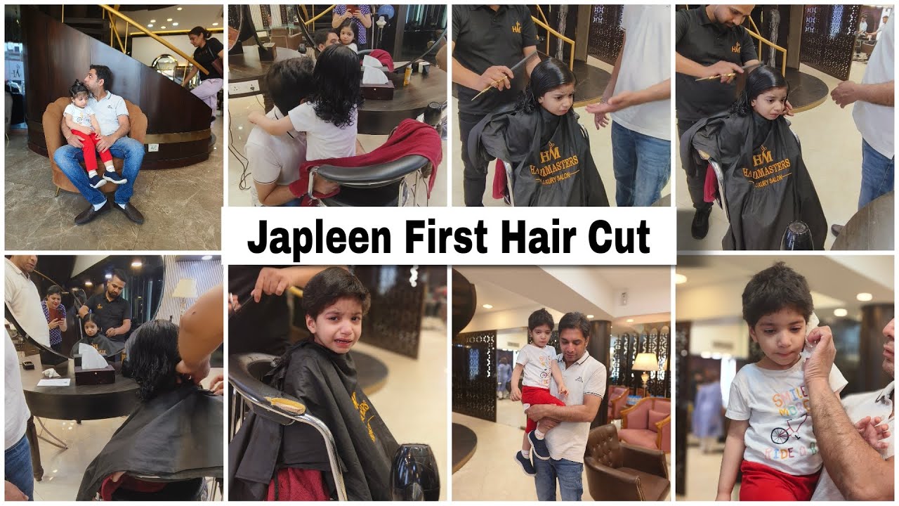 My Daughter Had a First Hair Cut | First Hair Cut of Japleen | Child ...