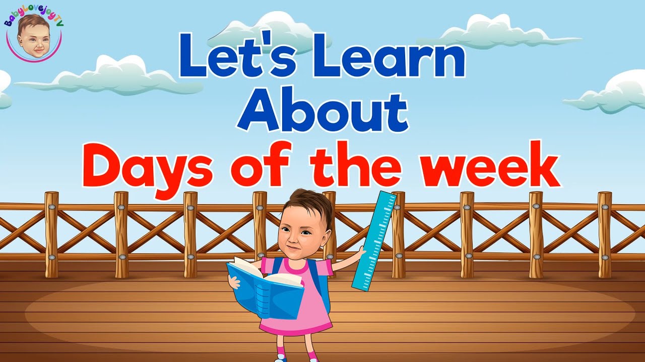 Toddler learning video words,Kindergarten learning videos,Days of Week ...
