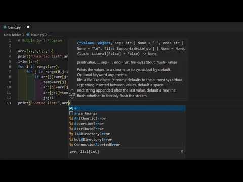 Python Tutorials - Bubble Sort Algorithm || Bubble Sort in python ...