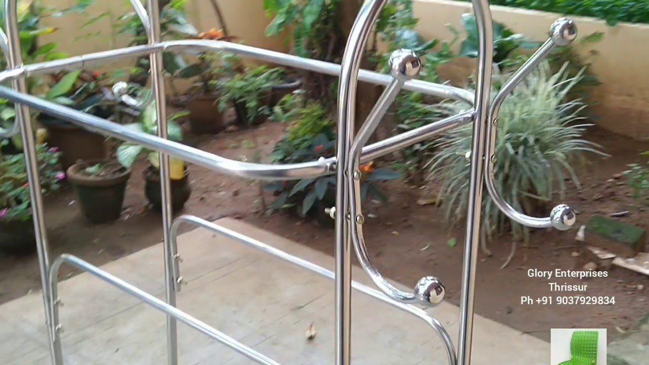 Saree Stand Stainless Steel Type - YouTube