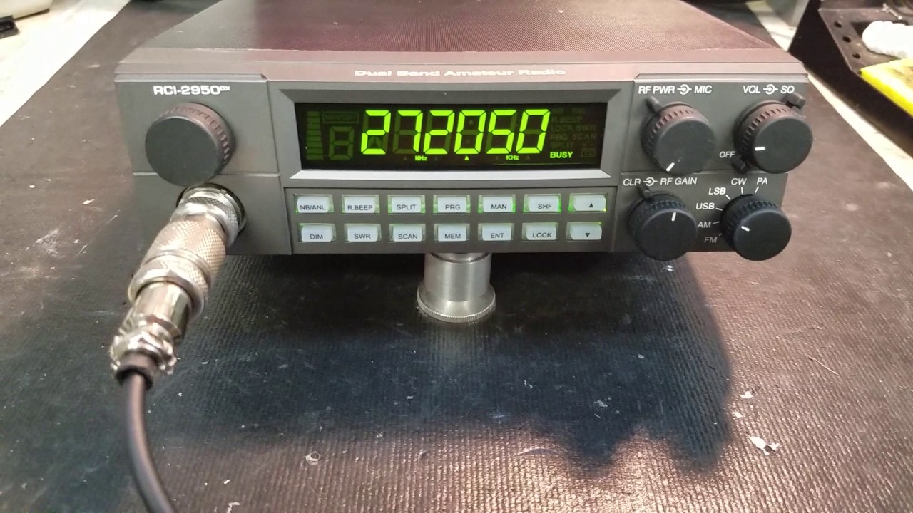 RCI-2950dx #1 tune up report for Eric in AL - YouTube