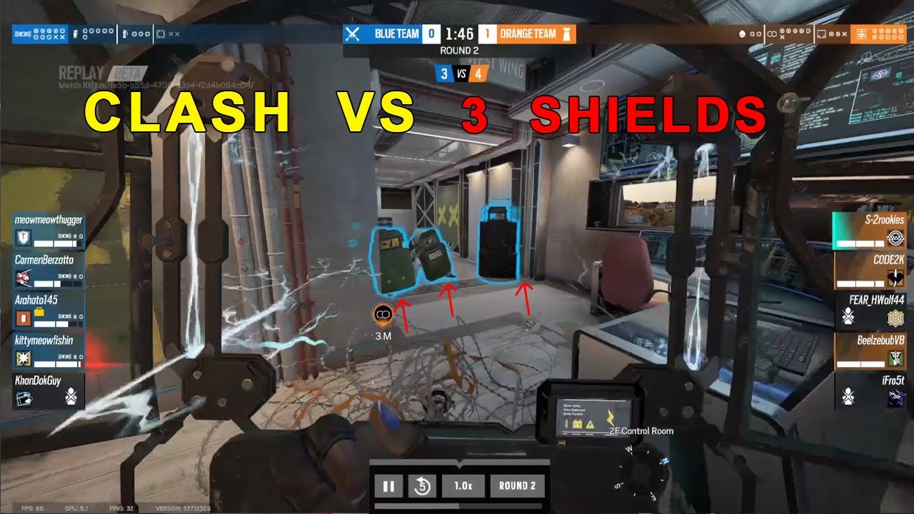 Clash vs 3 shields - Rainbow Six - YouTube