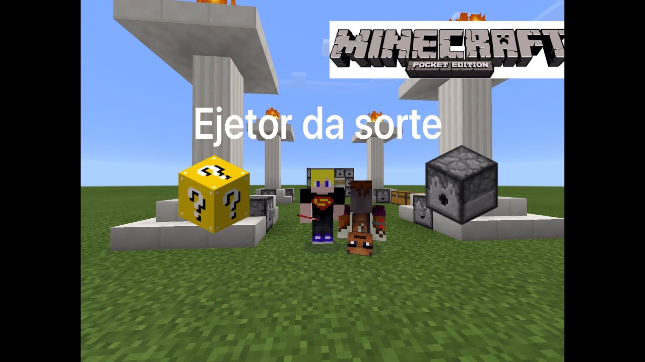 Minecraft PE-EJETOR DA SORTE #1 Ft Grumm - YouTube