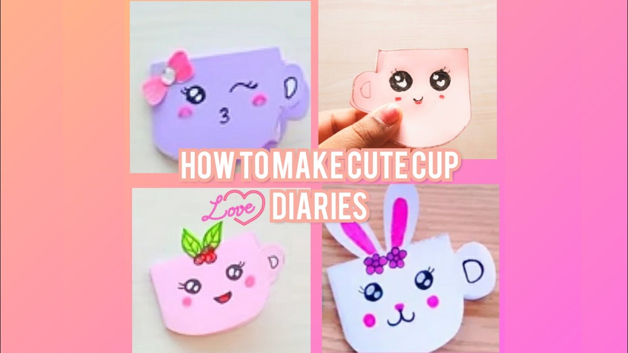 DIY Mini Notebook | How to make mini Notebook | DIY school supplies ...