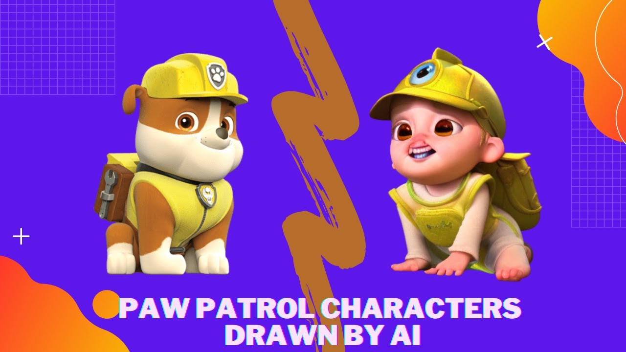 Paw Patrol Characters👉 Drawn by AI@LANAPlus - YouTube