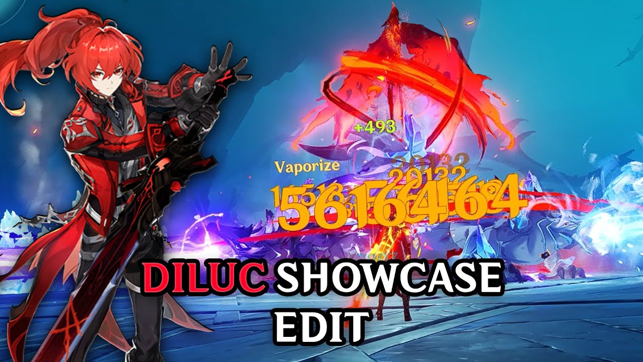 DILUC SHOWCASE BUT WITH STYLE! | DILUC SHOWCASE EDIT - Genshin Impact ...