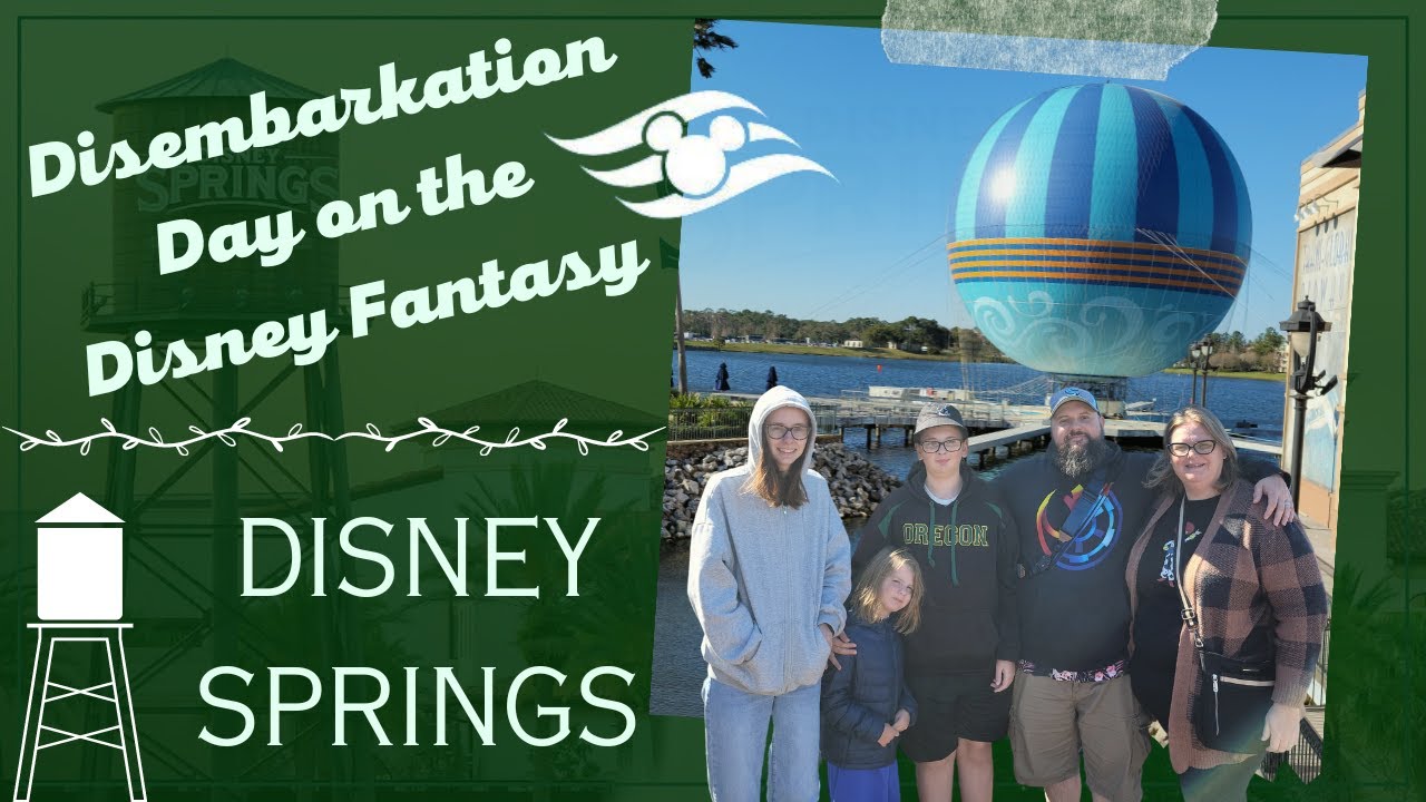 Disney Fantasy Disembarkation + Disney Springs T-Rex Café Review! - YouTube