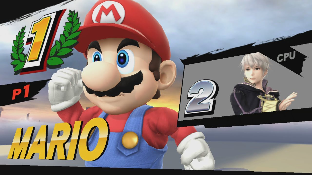 Super Smash Bros Wii U - Mario VS Robin - YouTube