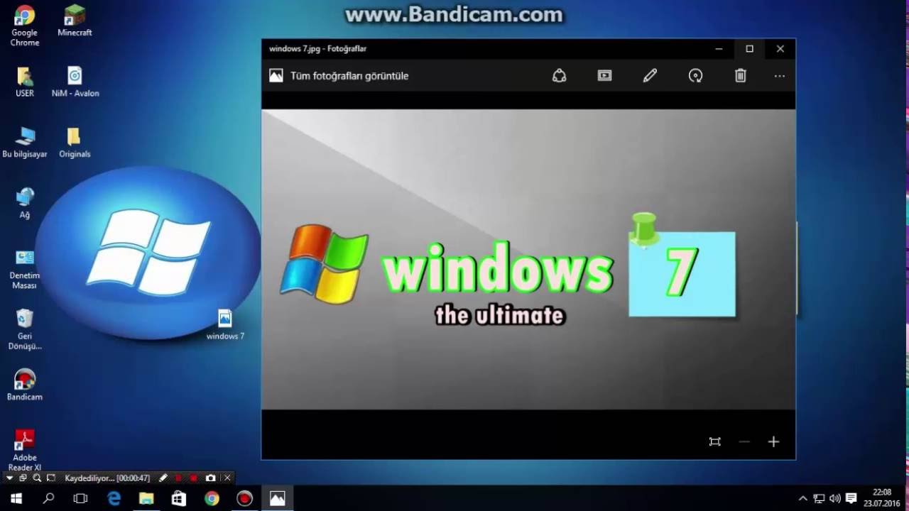 Windows 7 Banner ! (Arkaplan) - YouTube