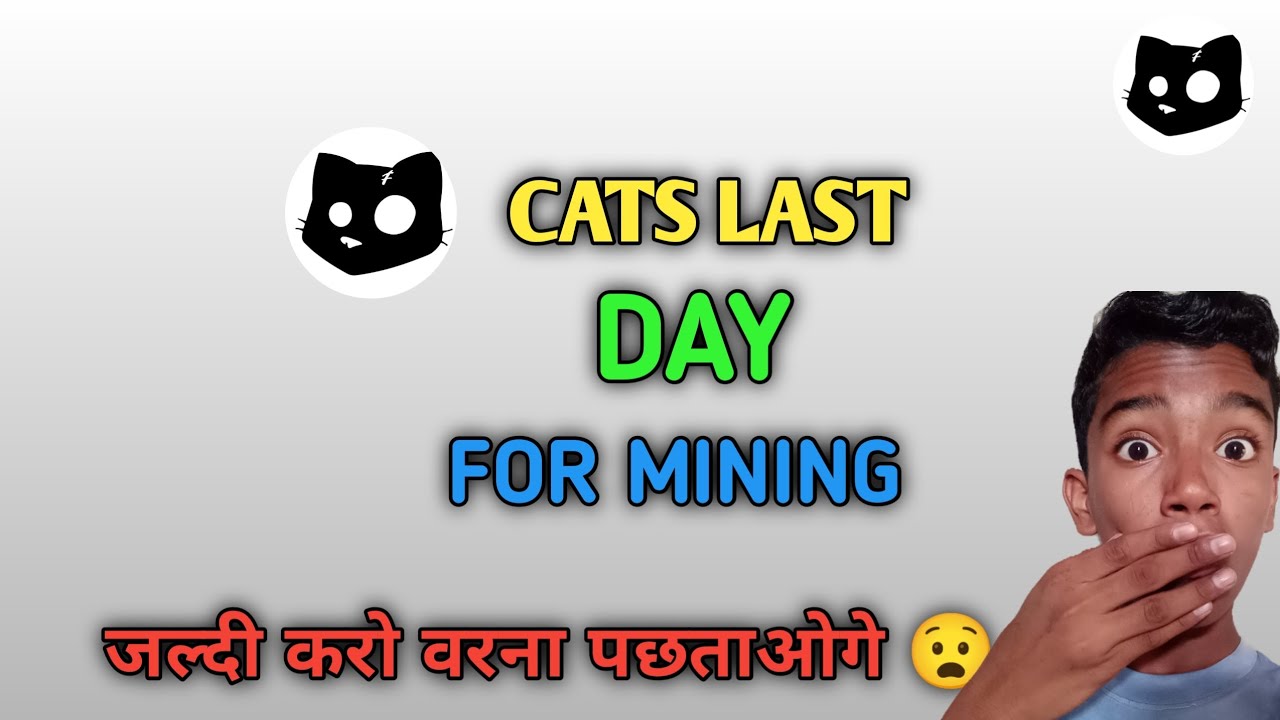 जल्दी करो 😧| Last Chance for Mining |cats new update |cats airdrop update today - YouTube