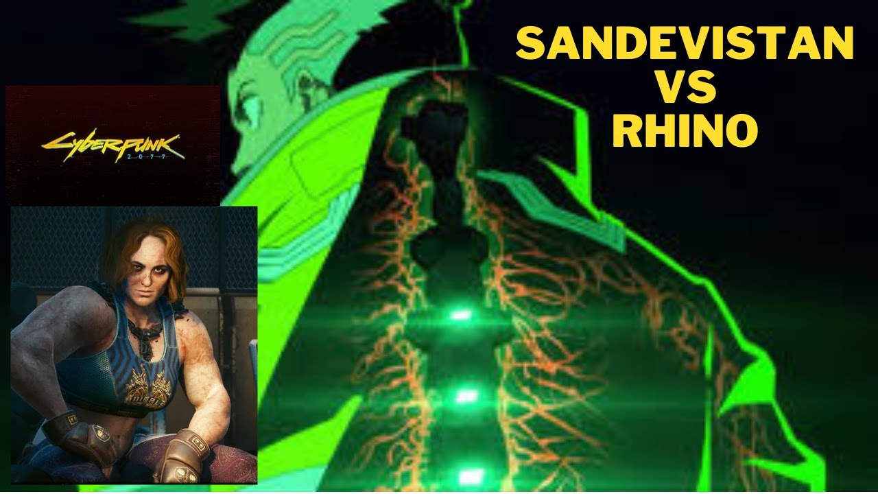 Cyberpunk 2077- Sandevistan MK4 vs Rhino fight - YouTube