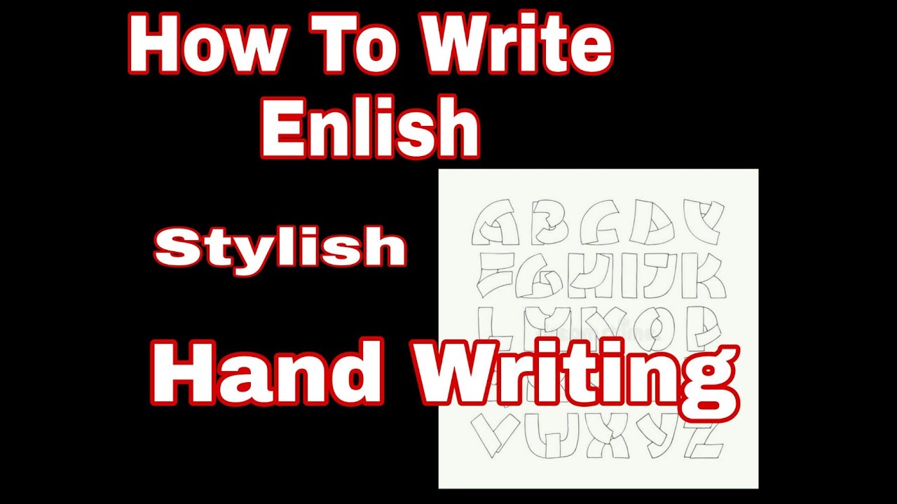 How To Write 2D Latters|Stylish Spelling| English Handwriting - YouTube
