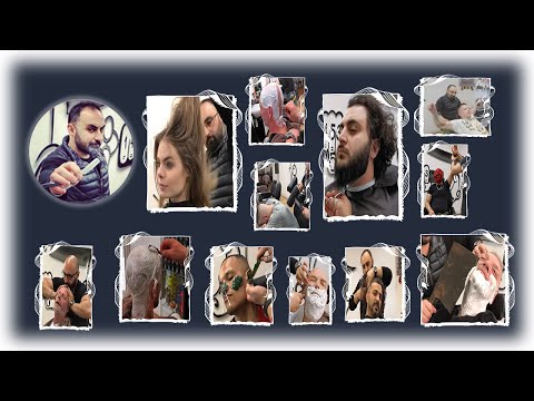 Mix barber videos Massage - Hair cut - shave - Asmr  B Turko Part 2