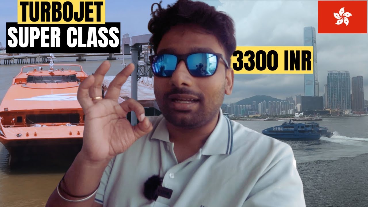 MACAU to HONG KONG by FERRY in SUPER CLASS | TURBOJET vs COTAI water ...