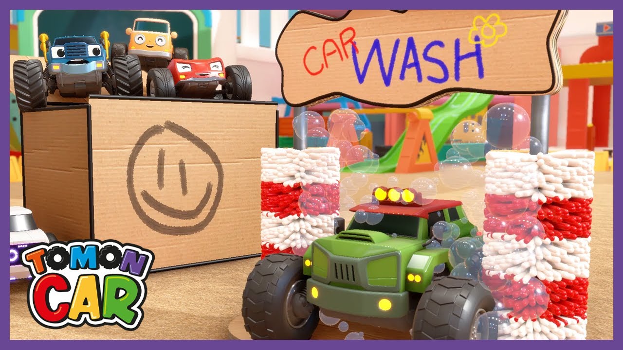Learn Color Morning Car Washing play | nursery rhyme Kids Songs ...