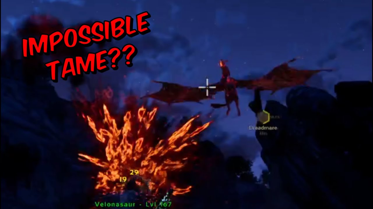 I TAMED the DREADMARE with just a VELONASAUR in Ark Ascended Astraeos ...
