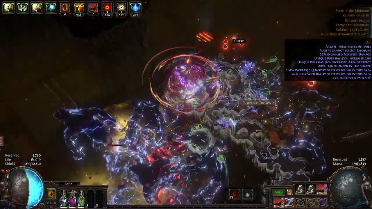 PoE Energy blade coc arc inquisitor on Mino - YouTube