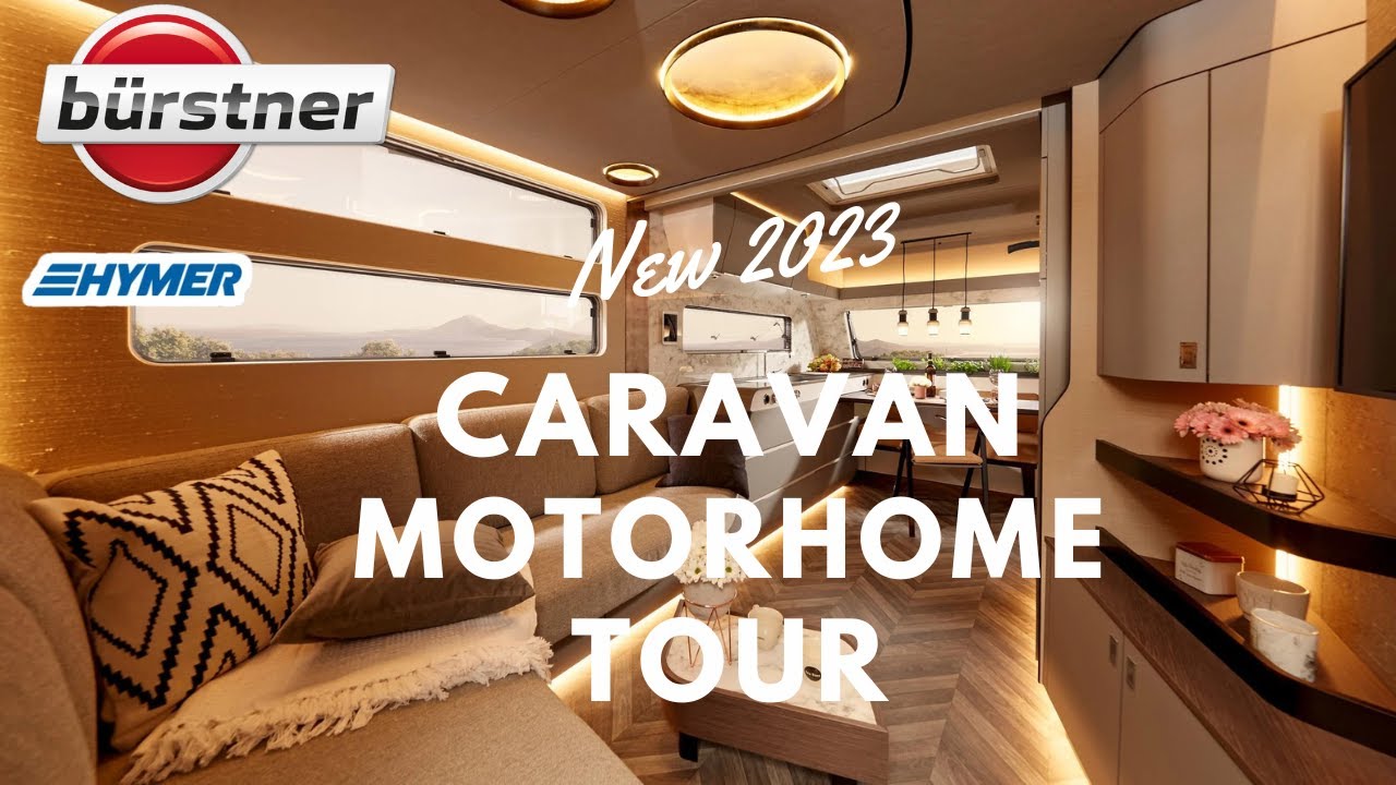New 2023 caravans and motorhomes burstner, Hymer Caravan Salon dusseldorf - YouTube
