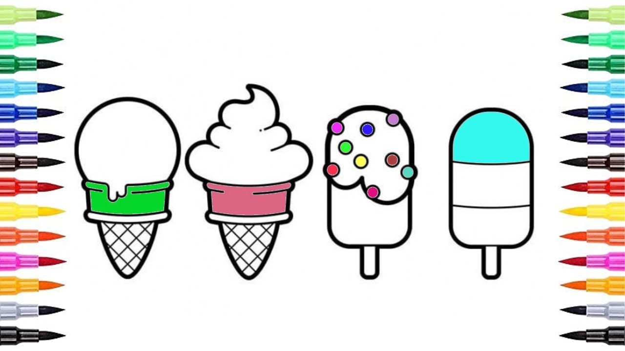 Ice Cream Drawing Step by Step | How to draw Ice Cream Easy ...