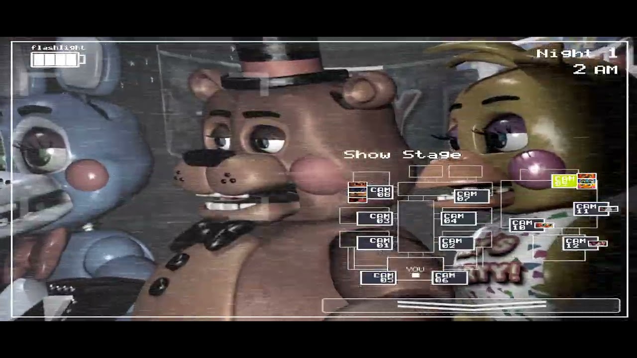 five at nights freddy play game - YouTube