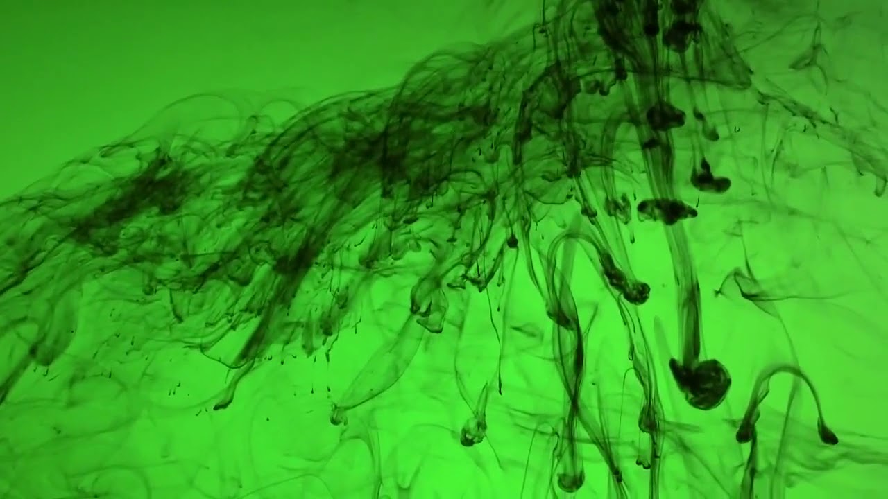 Green screen Black Ink in water, Keying Material - YouTube