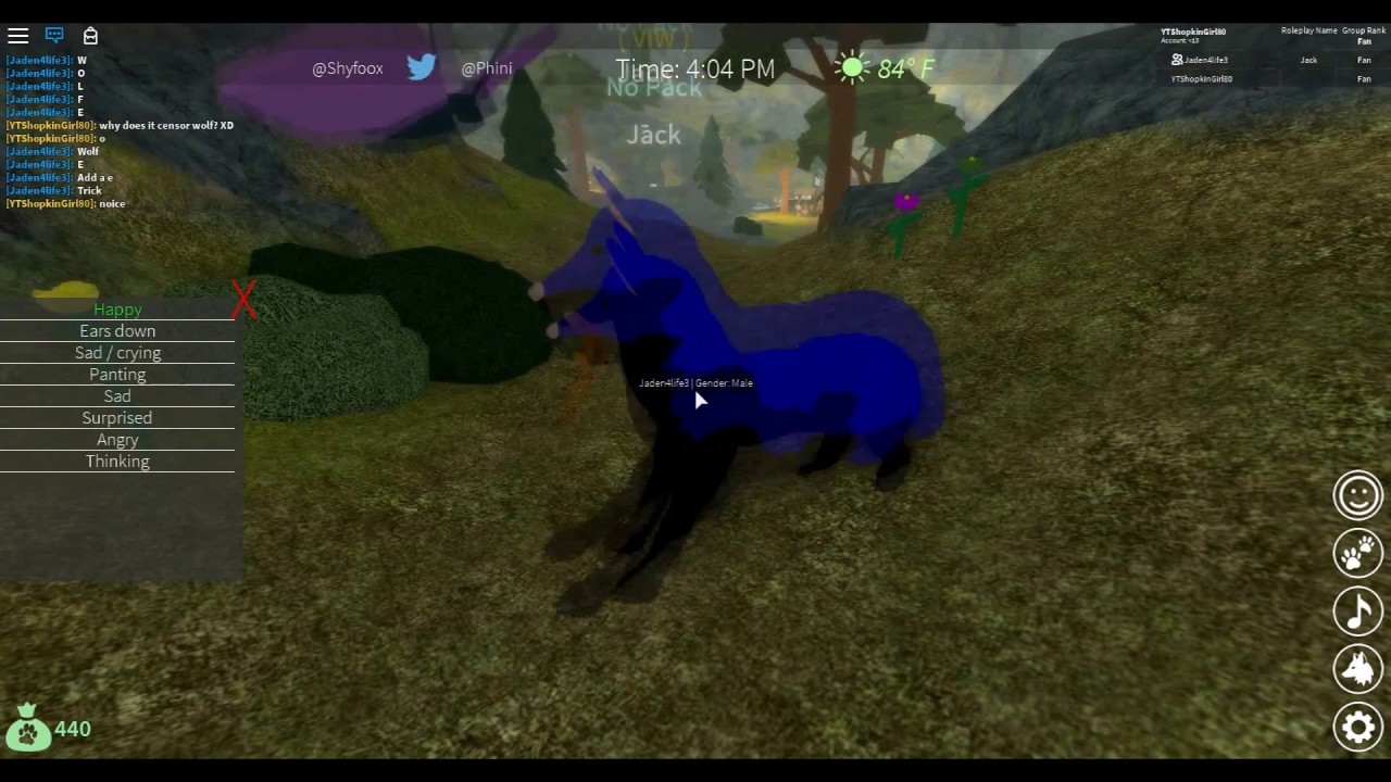 The dancing wolf | Roblox wolves life - YouTube