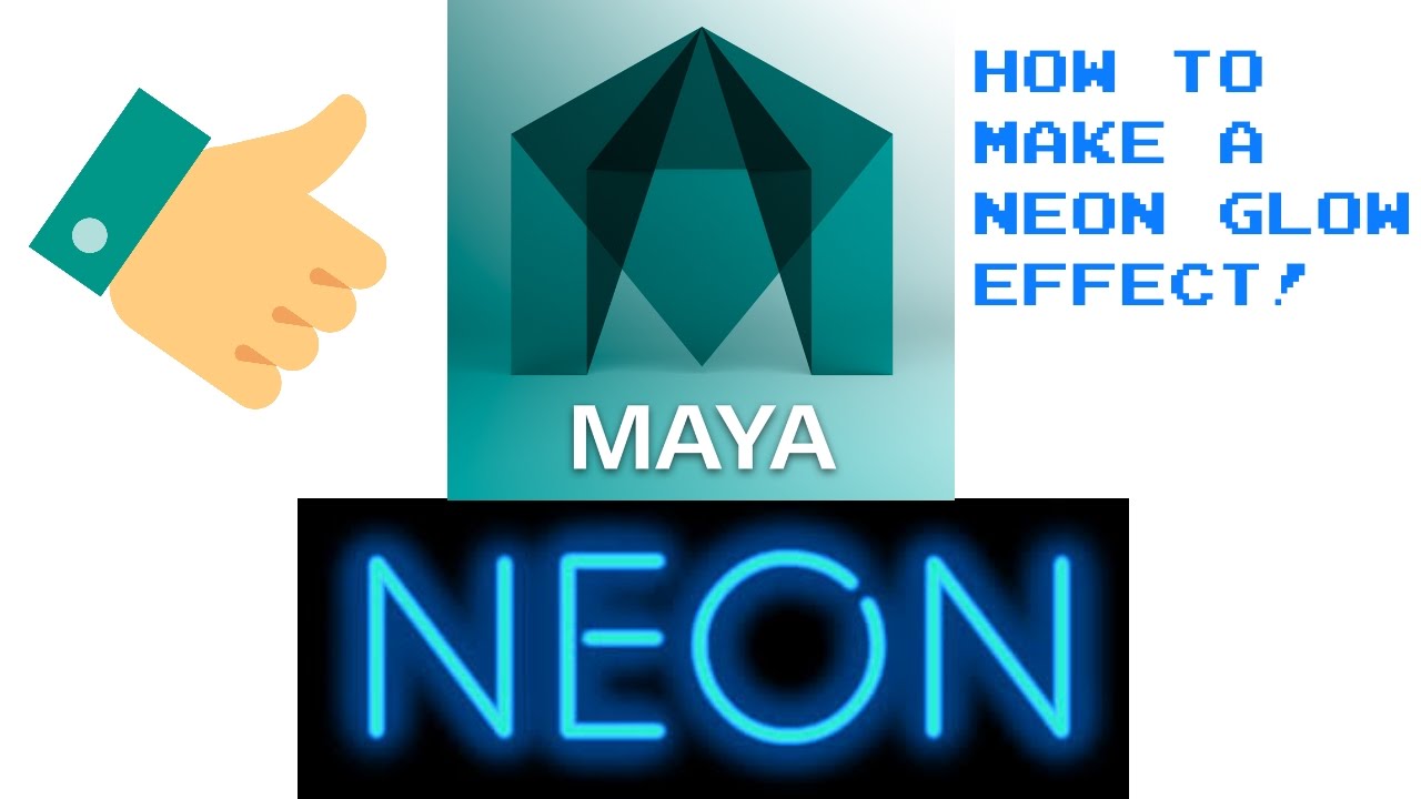 Maya 2017 Neon glow effect tutorial - YouTube