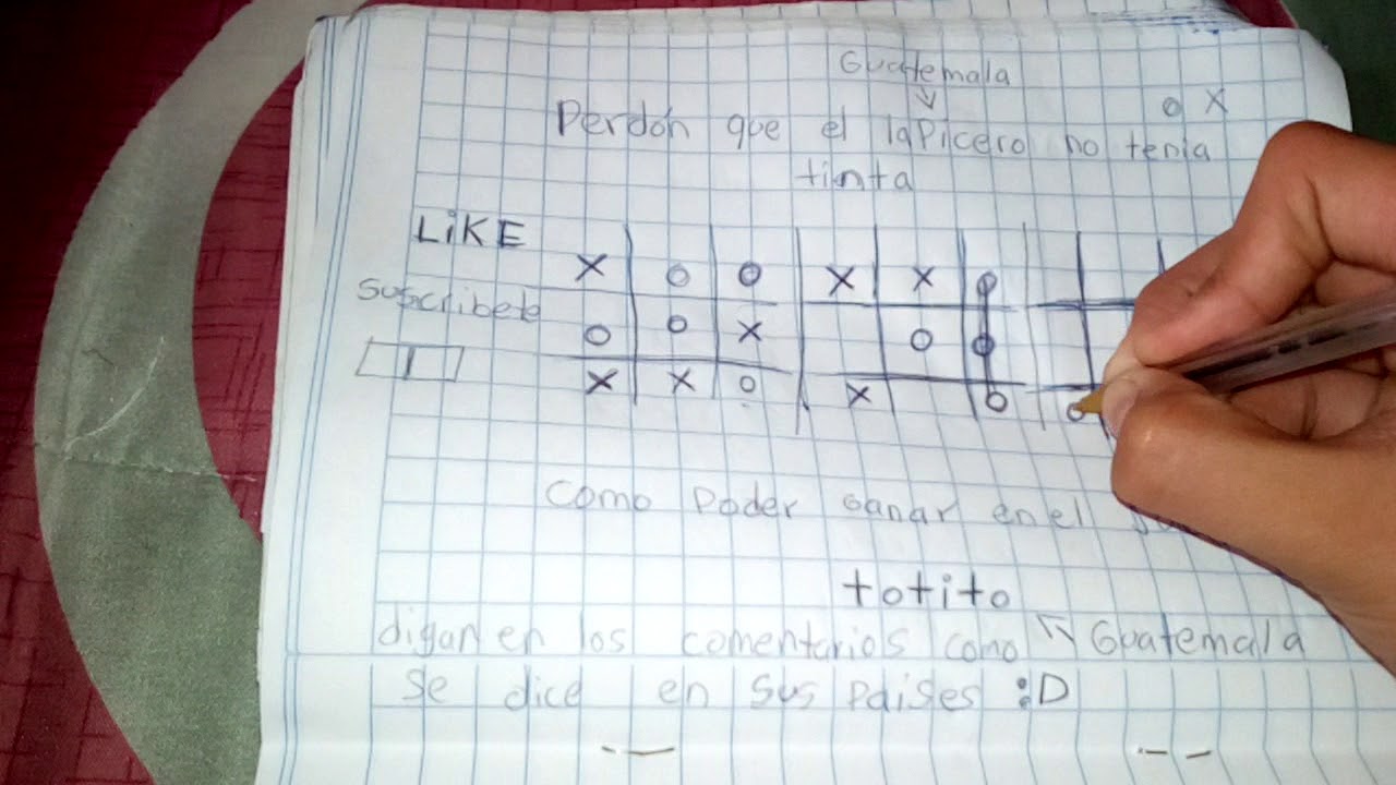 Como aprender a ganar el juego de totito facil mente - YouTube