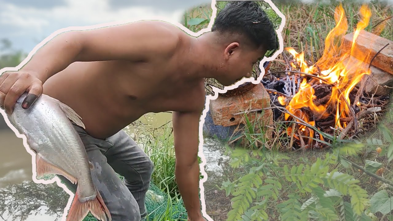 Dragging fish in the pond |អួសត្រីប្រាក្នុងស្រះ - YouTube