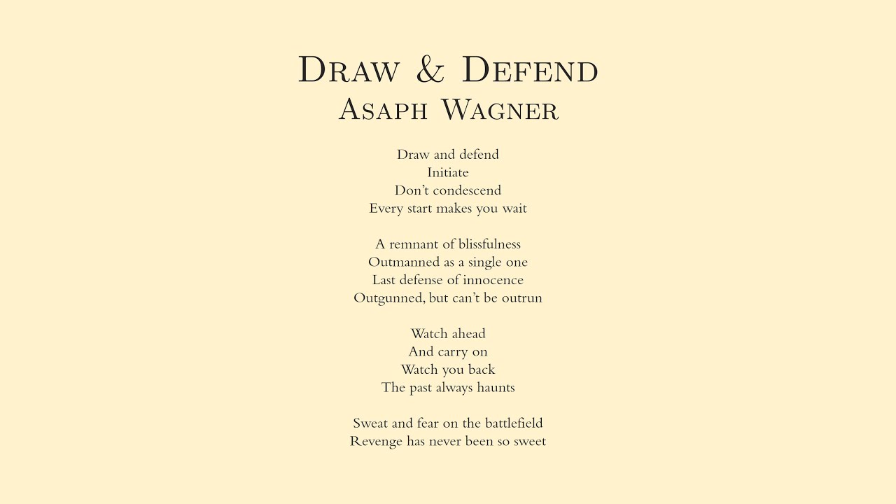 Draw & Defend - Asaph Wagner - YouTube