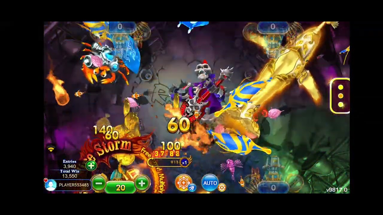 Fire Storm Fish Table Play Skeleton Rocks On Golden Dragon on 20 Cent🐉🐲 ...