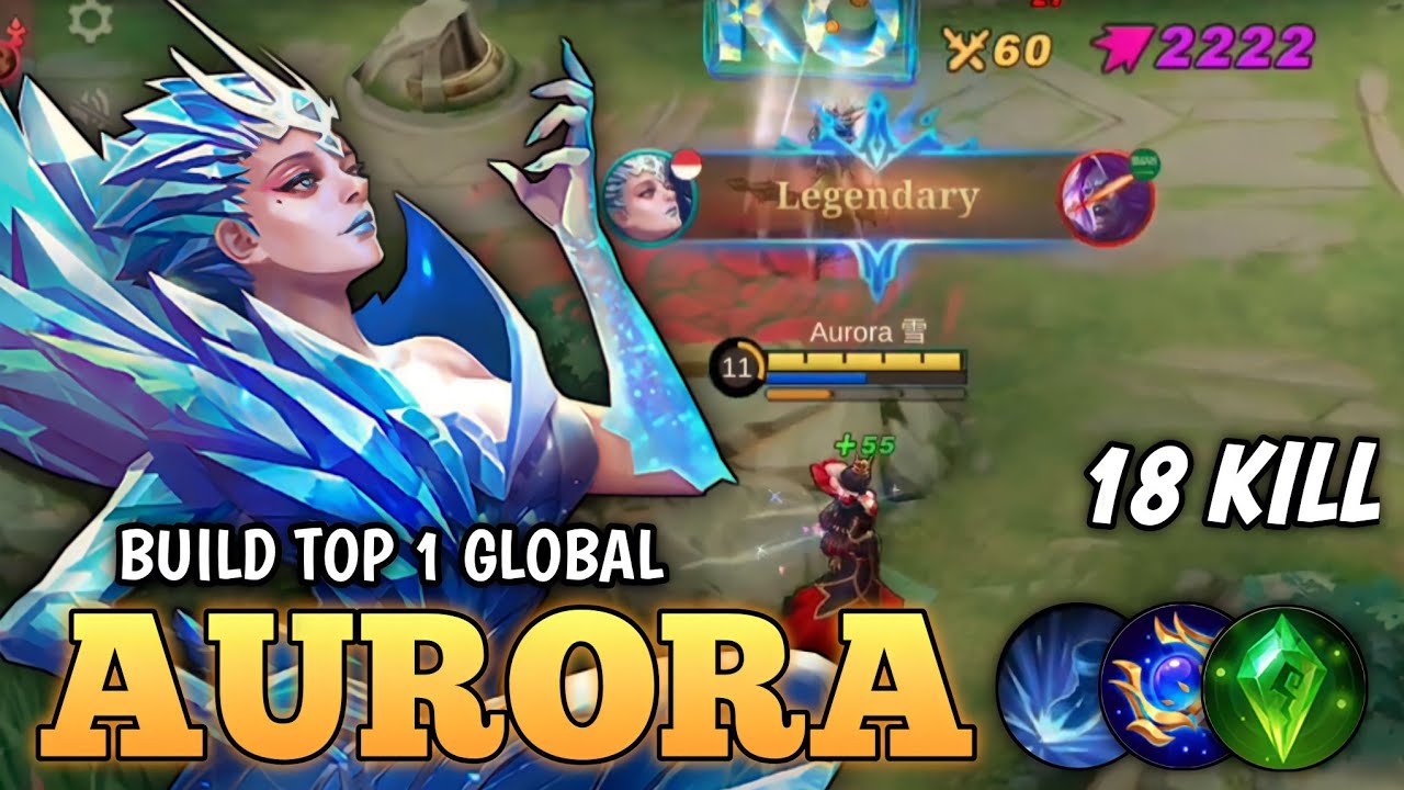 BUILD TOP GLOBAL AURORA | ONE COMBO DELETE | MLBB - YouTube