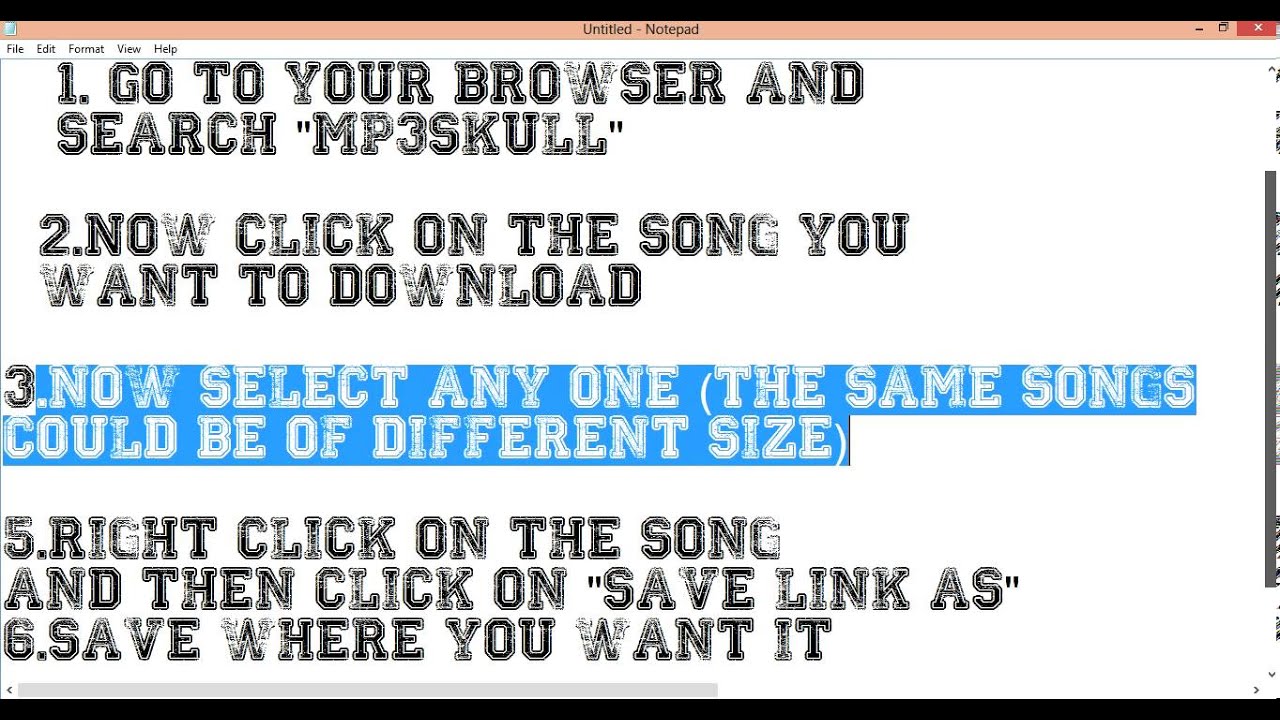 How to Download Songs from Mp3skull ? - YouTube