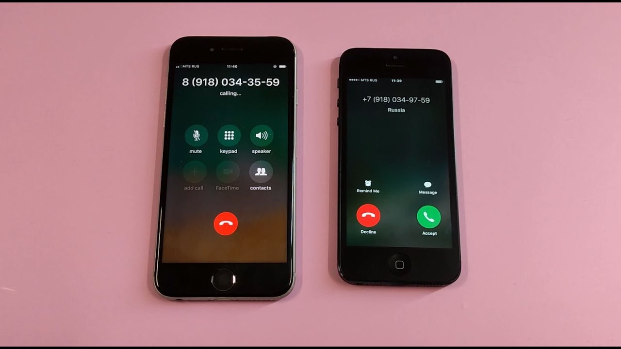 Incoming call & Outgoing call at the Same Time iPhone 5+6 - YouTube